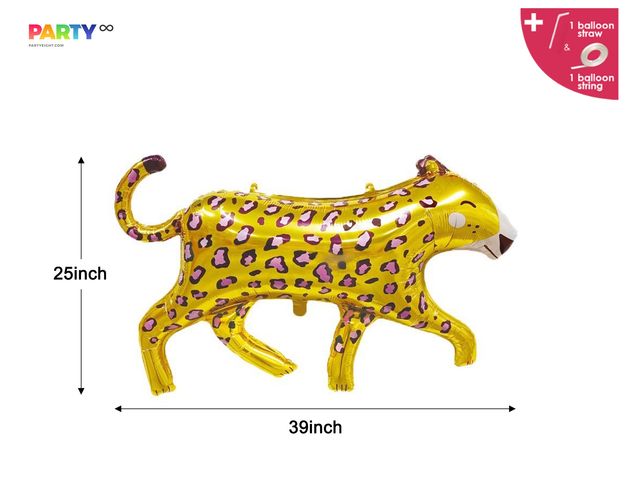 Leopard Balloon Jumbo Cheetah Balloon Wild One Party - Etsy