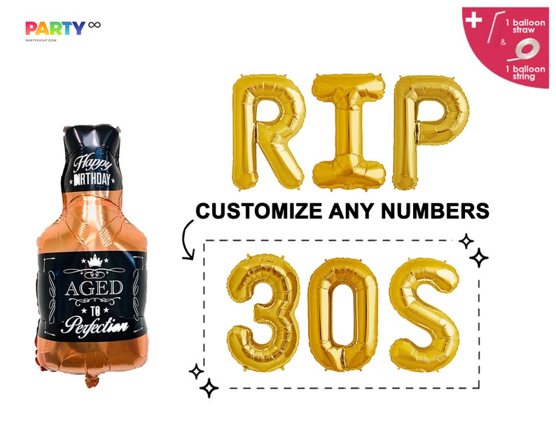 Rip 30S Banner Custom Halloween Theme Birthday 40th 50th - Etsy