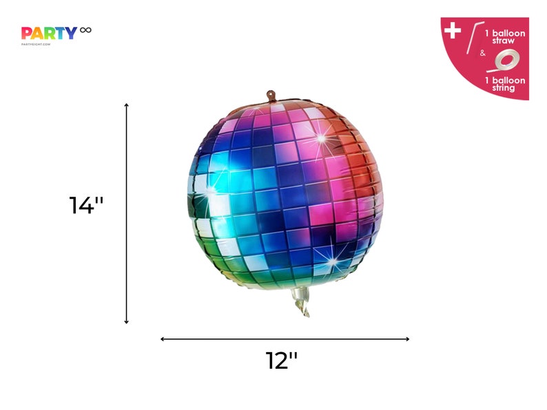 Disco Ball Balloon: Glam 70's Retro Vintage Music Dance Party Decor - Etsy