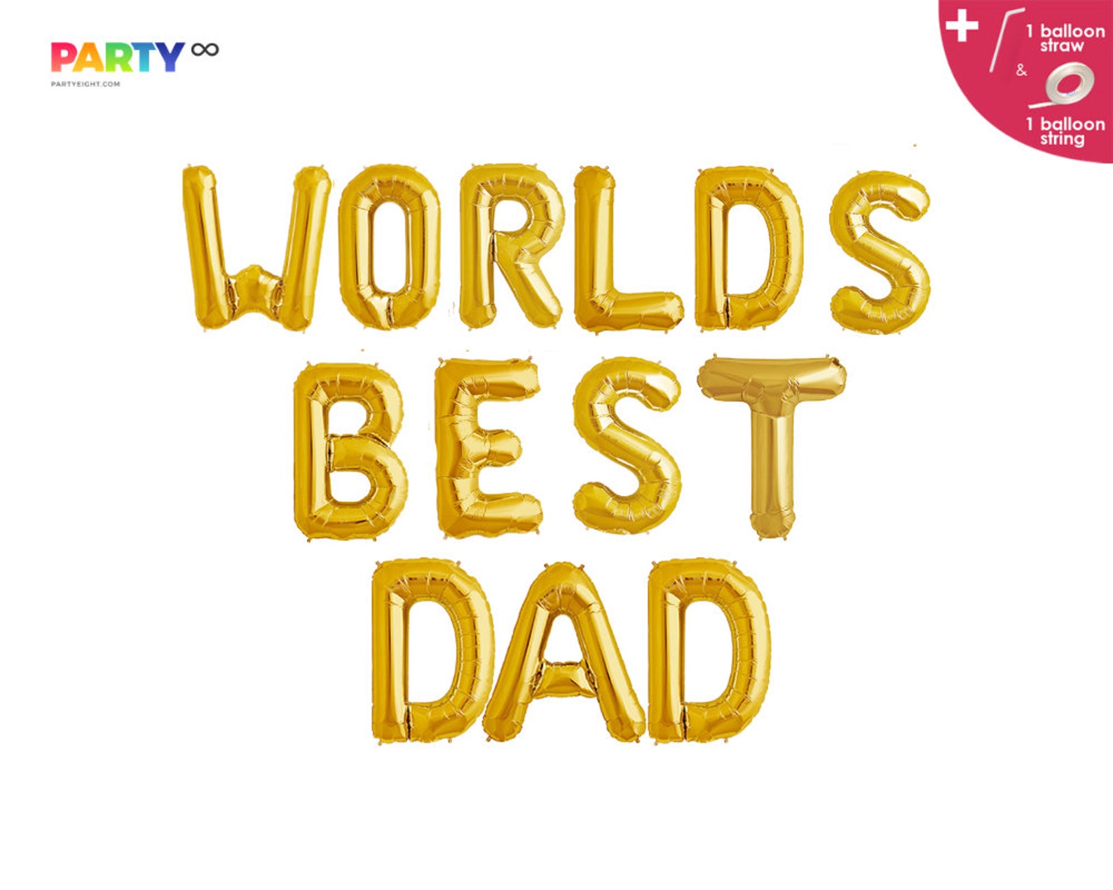 Best Dad Ever Balloon Banner: Father's Day Party Decor - Etsy