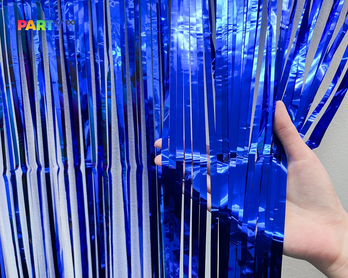 Dark Blue Fringe Streamer Backdrop Fringe Backdrop Fringe - Etsy