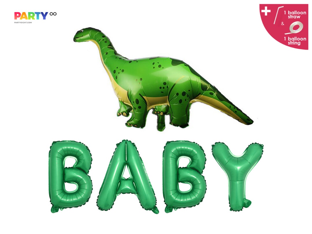 Baby Dinosaur Balloon Banner | Dinosaur Baby Shower | Dinosaur Themed ...