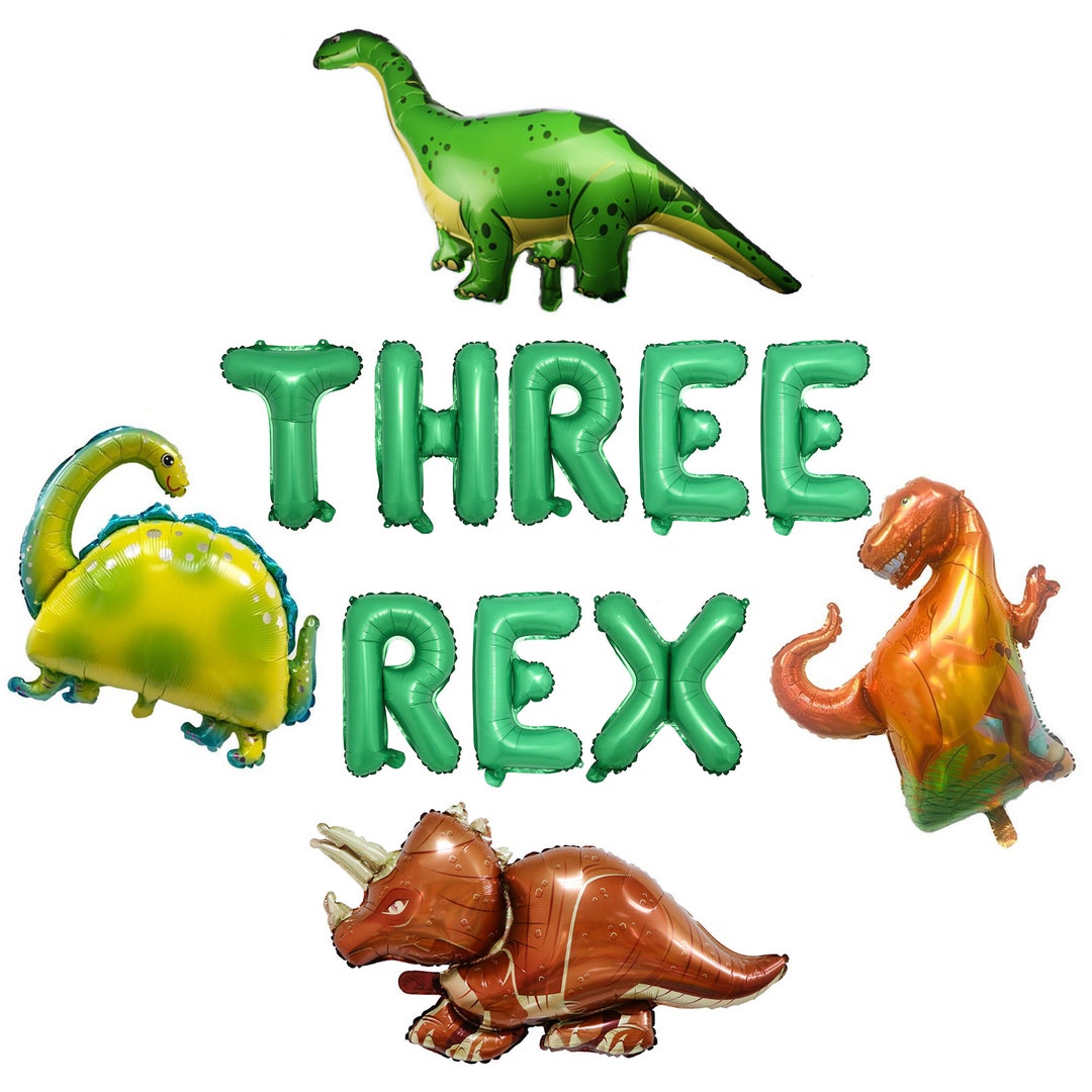 2nd Birthday Two Rex Banner | Two Rex Balloons Dinosaur Party | T-rex ...