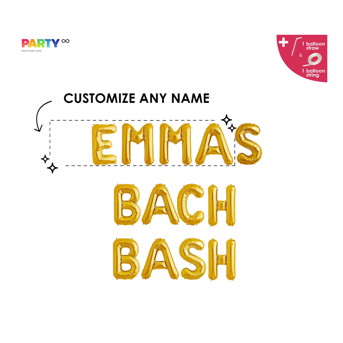 Bach Bashbachelorette Party Decor Balloon Banner Customize - Etsy