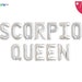 Scorpio Queen Balloon Banner Scorpio Girls Birthday 21st - Etsy