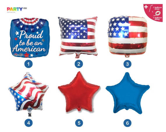July 4th Independence Day Patriotic Day Decorations Balloon | USA Flag ...