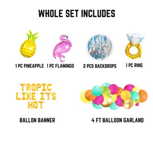 Tropic Like Its Hot Banner | Tropical Bachelorette Party | Tropical ...