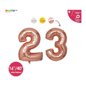 23 Party Balloons for 23th Birthday or Anniversary | Giant 23 Balloons ...