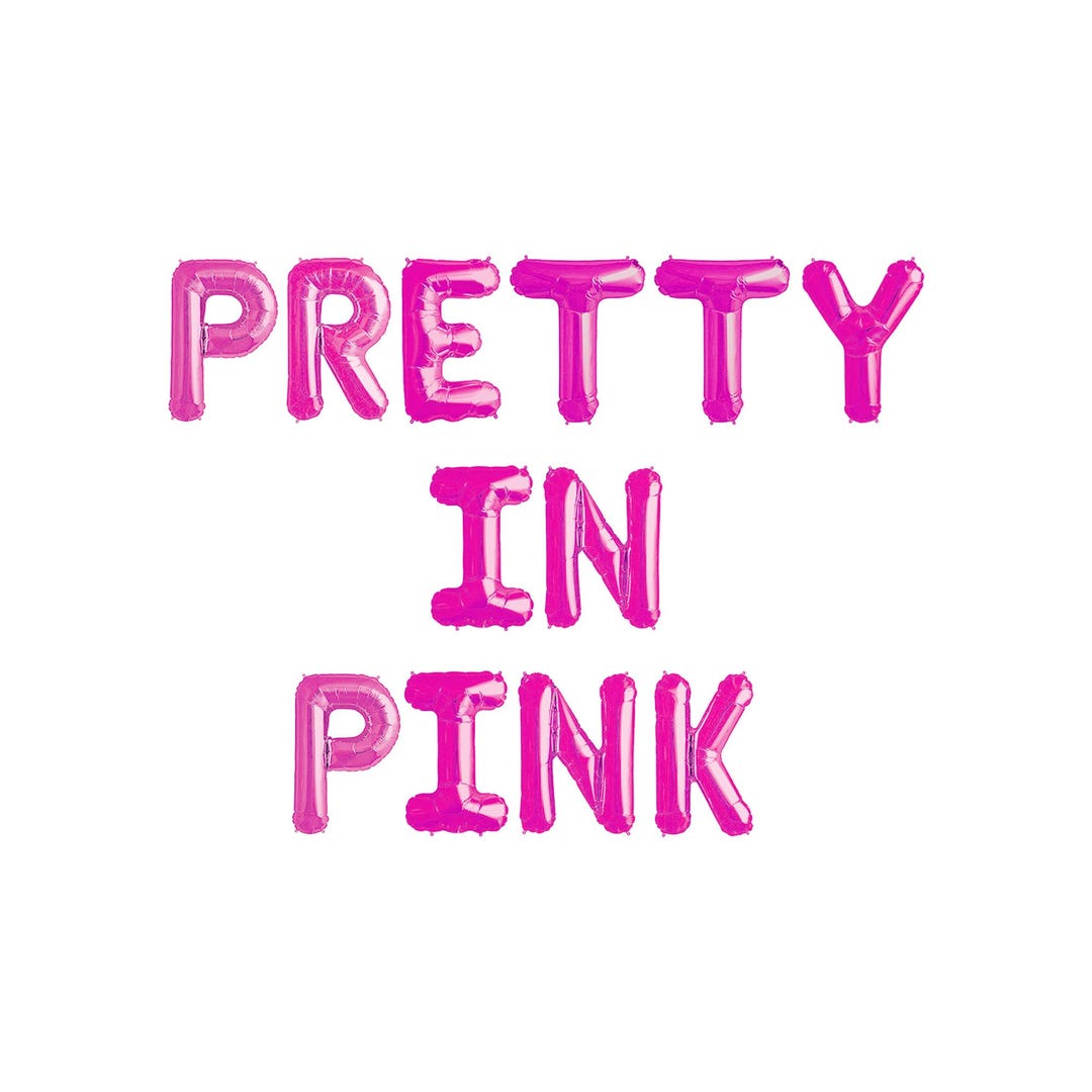 Pretty in Pink Balloon Banner: Bachelorette Party Decorations - Etsy