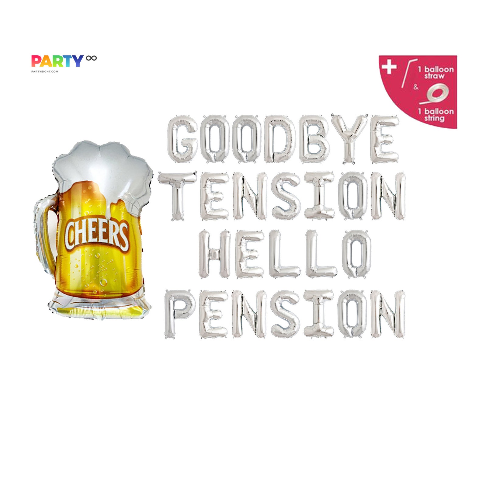 Goodbye Tension Hello Pension Banner Retirement Party - Etsy