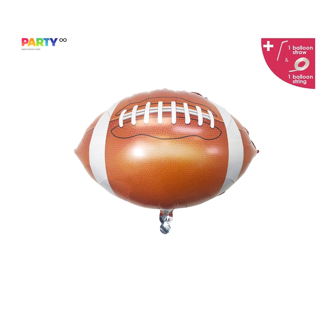 Football Balloon 20 Inch Foil Balloon | Football Party | Sports Party ...