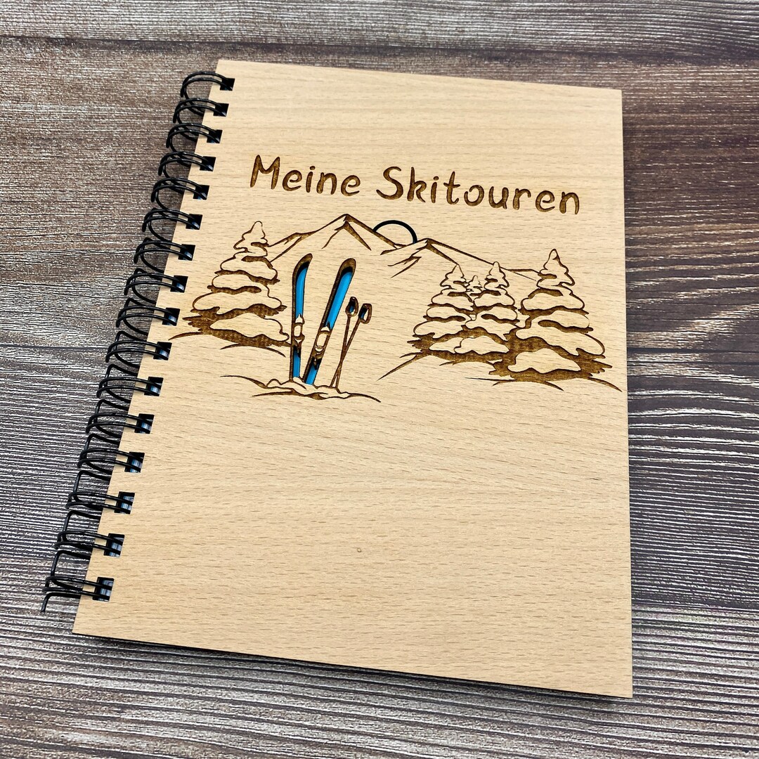 Ski Diary Made of Wood - Bullet Journal - Etsy