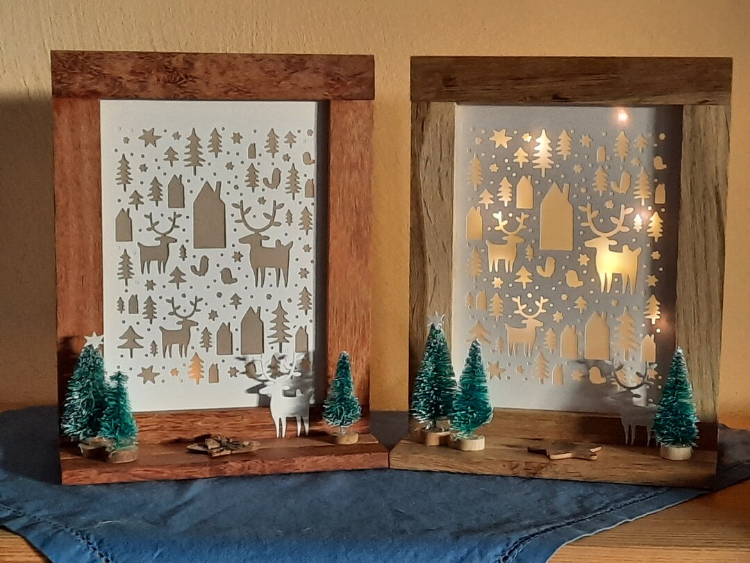 Small Christmas Window Wooden Lantern for the Pre-christmas Period - Etsy