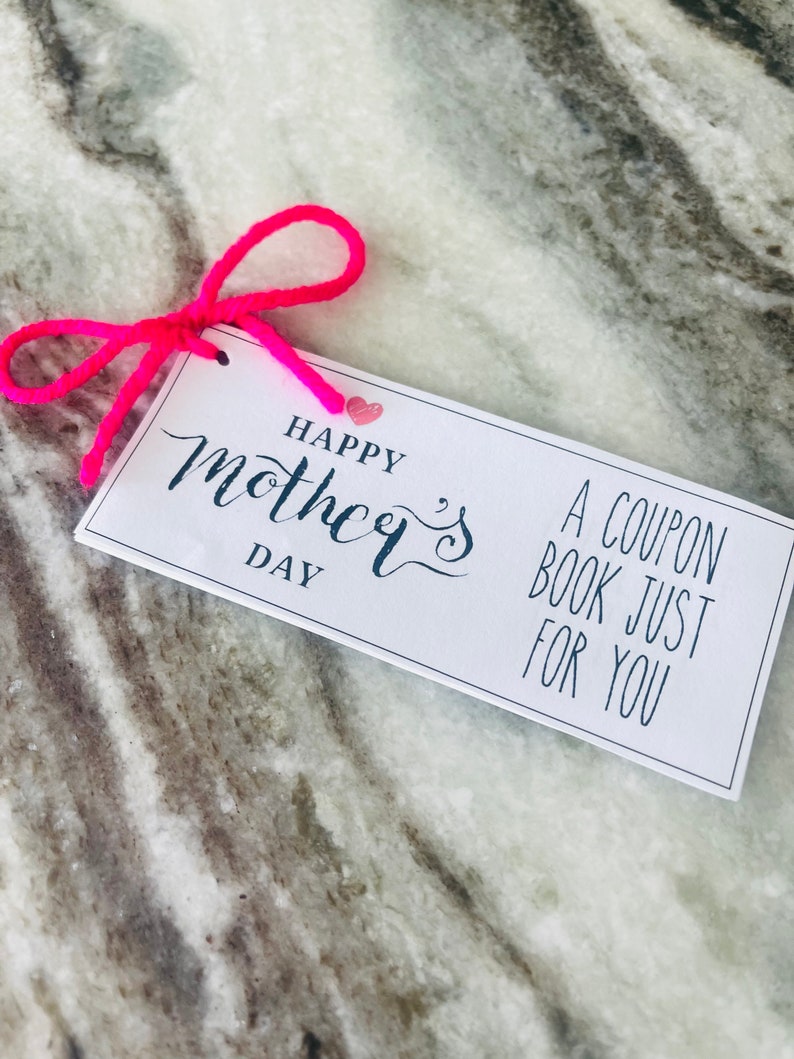 Printable Mother’s Day Coupons, Mother’s Day Gift for Best Mom, Mothers ...