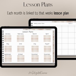 Undated Teacher Lesson Plans Planner,goodnotes Planner,hyperlinked ...