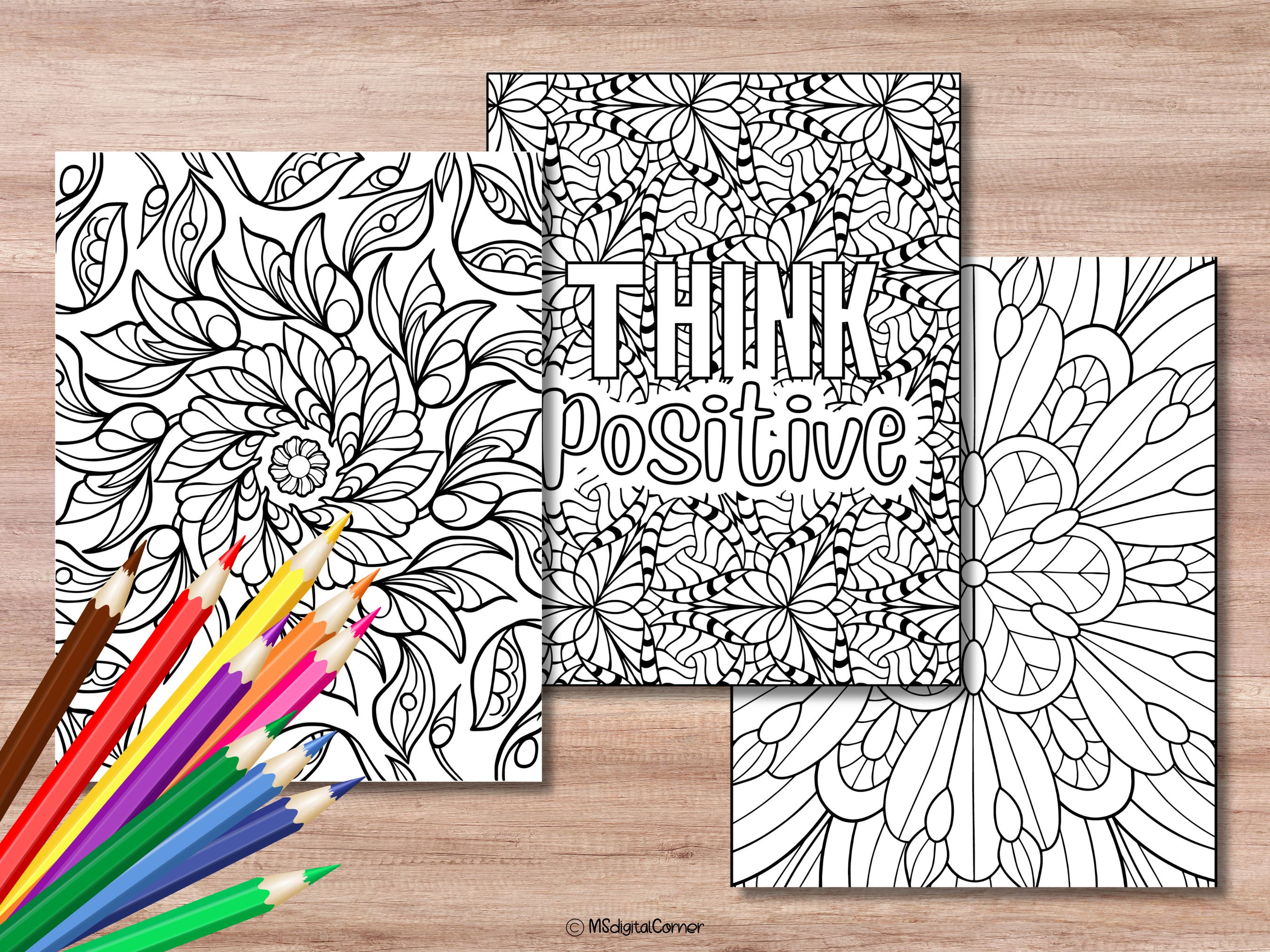 Adult Coloring Pages,flower Mandala,instant Download,printable Coloring ...