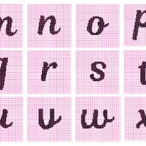 Crochet Letter Pattern,crochet Letter Chart,letter Graph,monogram ...