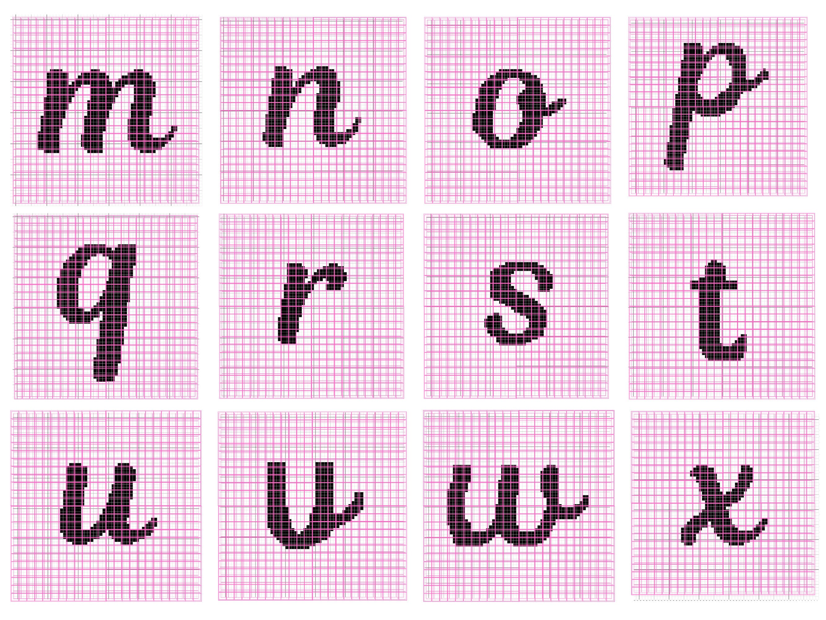 Crochet Letter Pattern,crochet Letter Chart,letter Graph,monogram ...