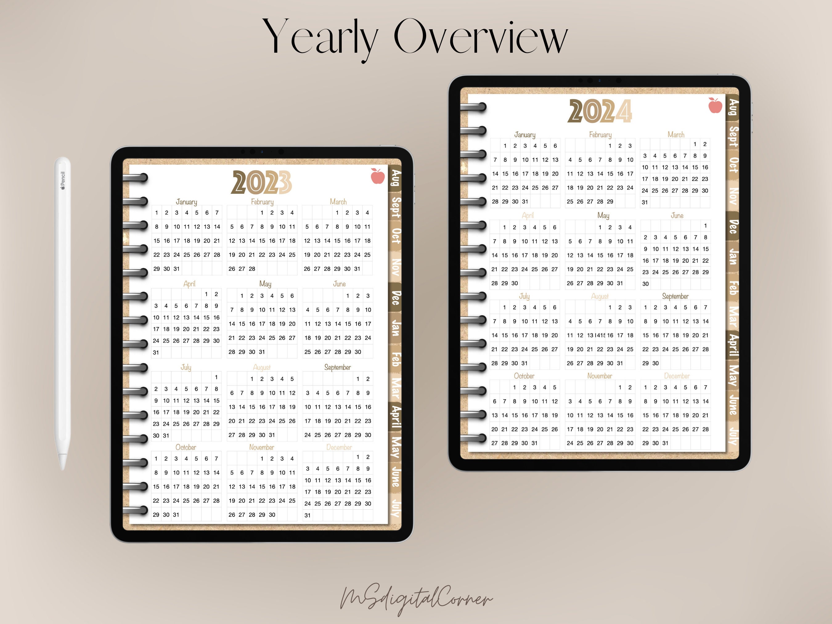 2023-2024 Dated Digital Teacher Planner,goodnotes Planner,hyperlinked ...