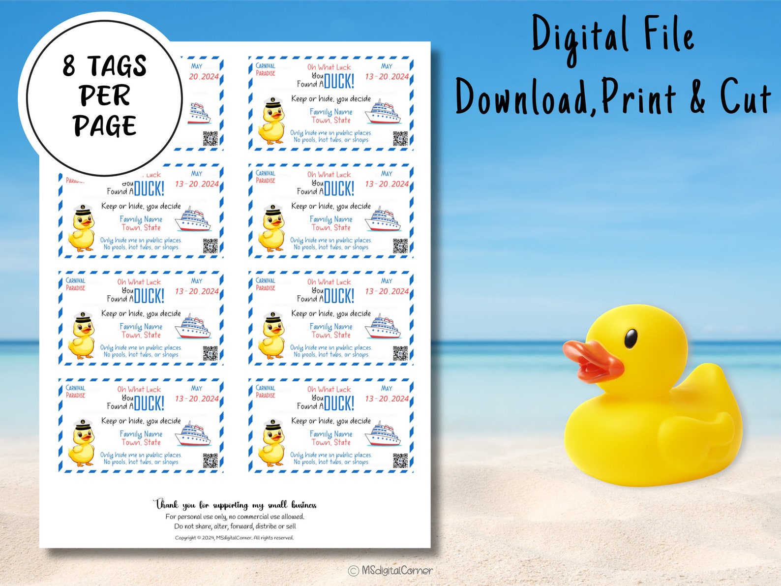 Cruise Duck Tags,custom Cruise Duck Tags,tags Personalized,cruise Ship ...