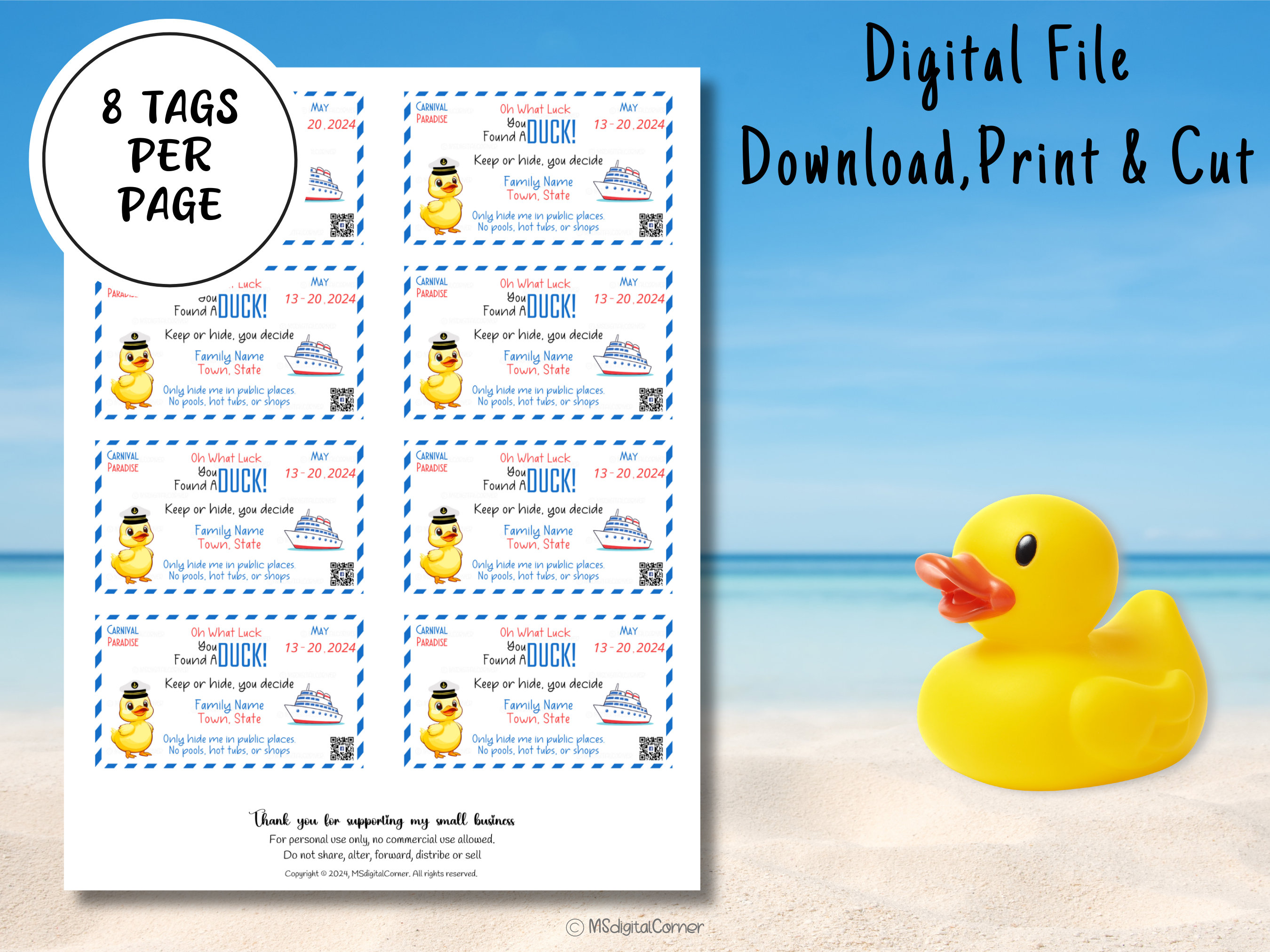 Cruise Duck Tags,custom Cruise Duck Tags,tags Personalized,cruise Ship ...