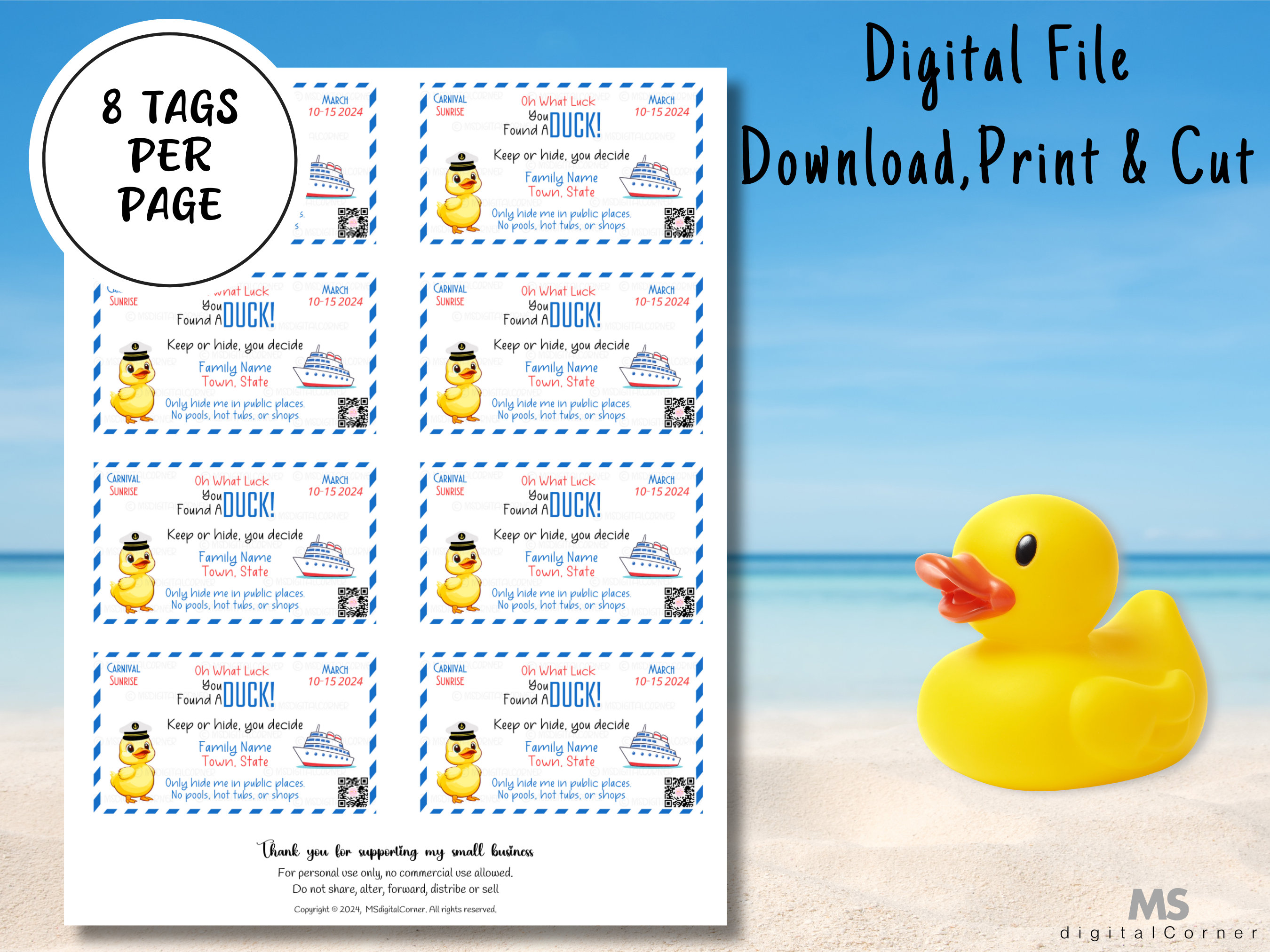 Cruise Duck Tags,custom Cruise Duck Tags,tags Personalized,cruise Ship ...