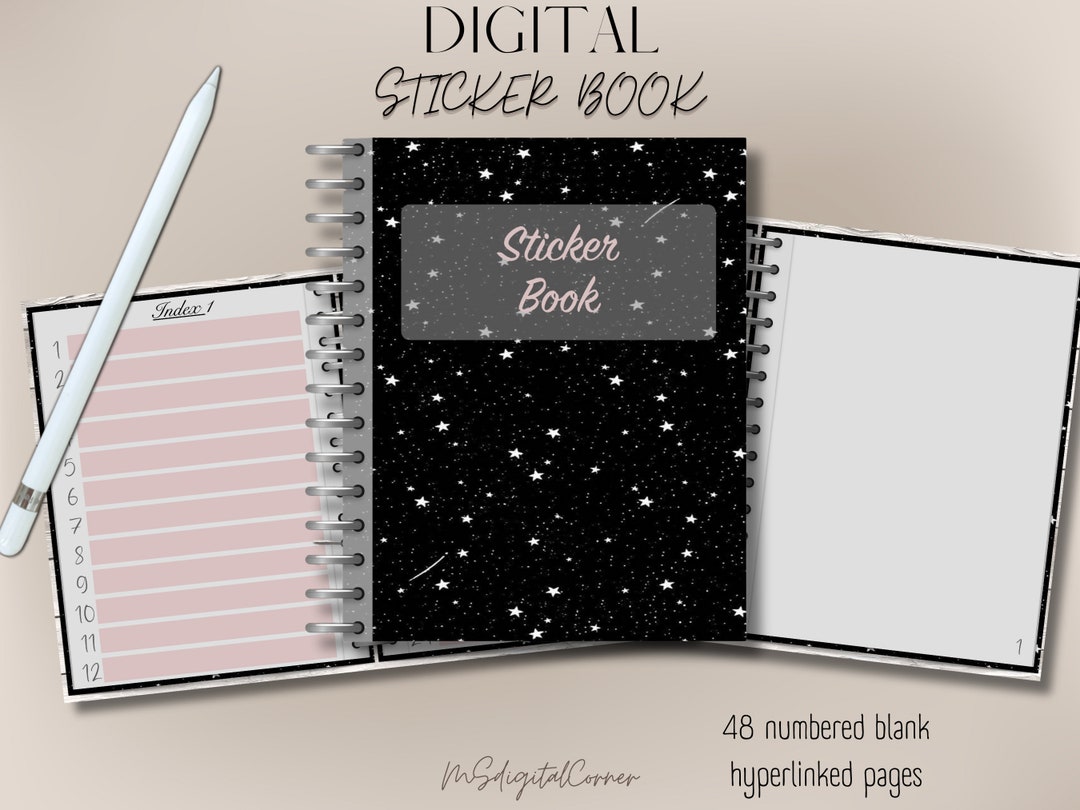 Digital Sticker Book,digital Sticker Organizer,goodnotes, Notability ...