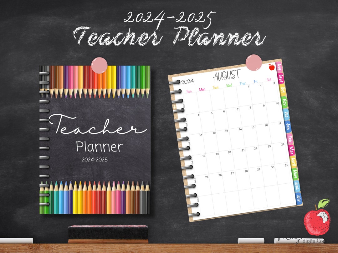2024-2025 Dated Digital Teacher Planner,goodnotes Planner,hyperlinked ...