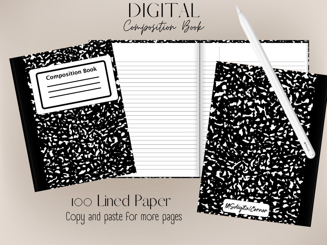 Digital Composition Notebook,digital Student Notebook,digital Notebook ...