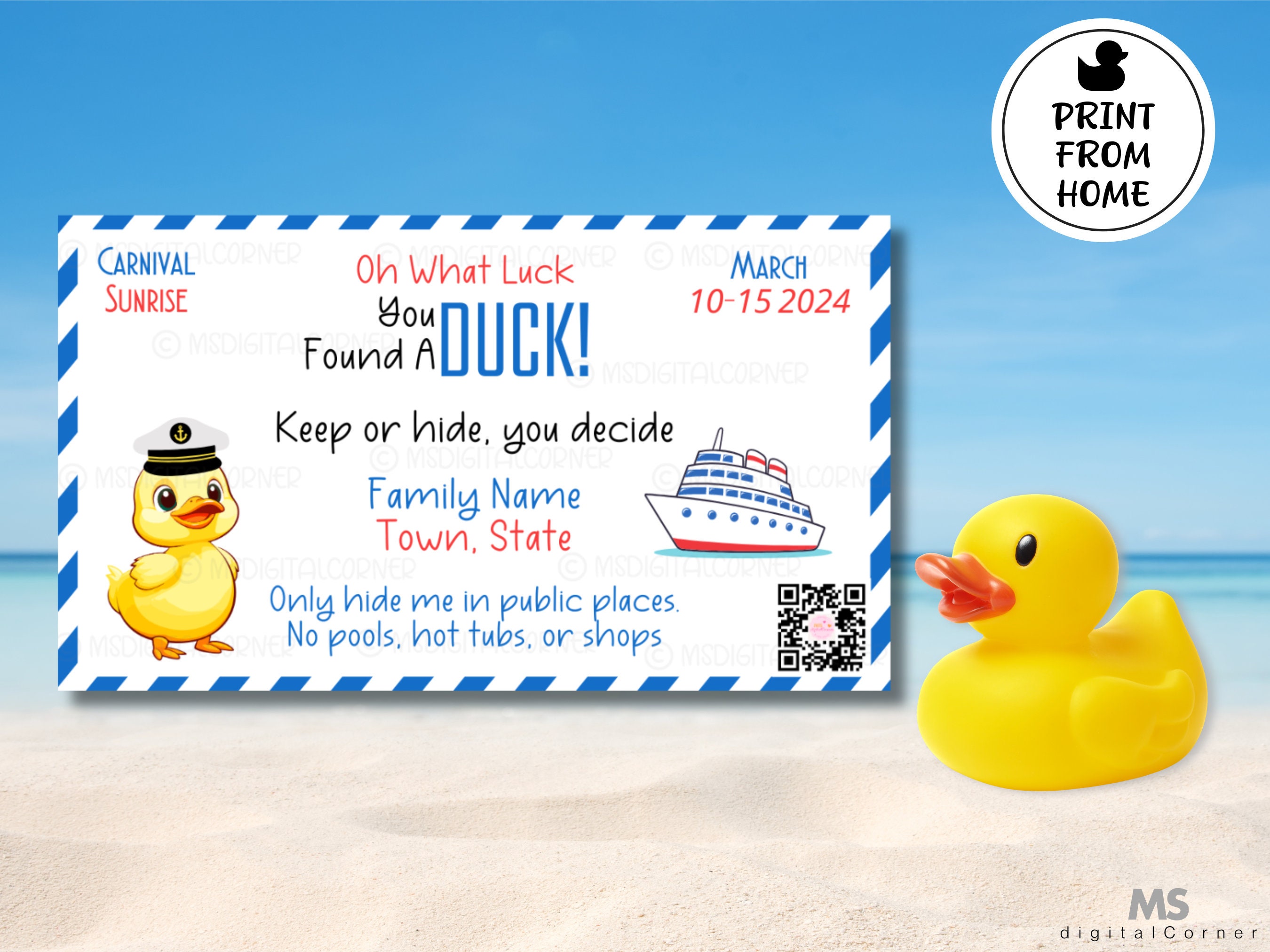 Cruise Duck Tags,custom Cruise Duck Tags,tags Personalized,cruise Ship ...