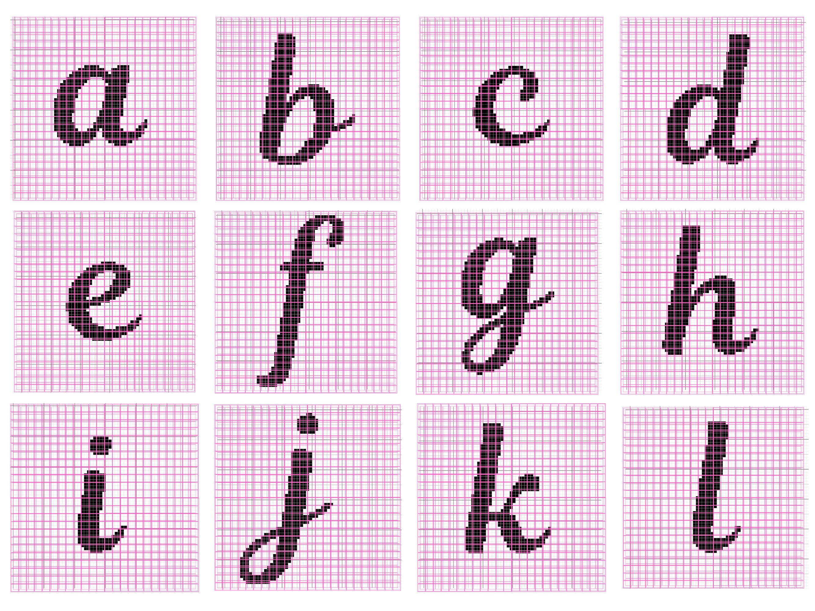 Crochet Letter Pattern,crochet Letter Chart,letter Graph,monogram ...