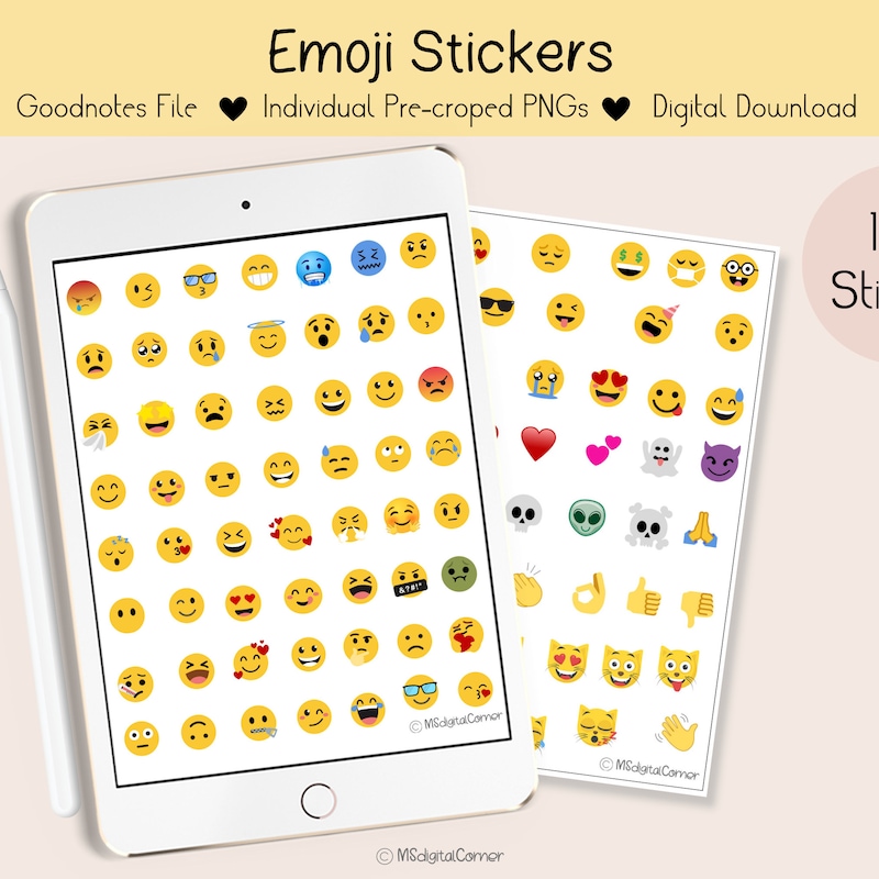 Emoji Stickers - Etsy