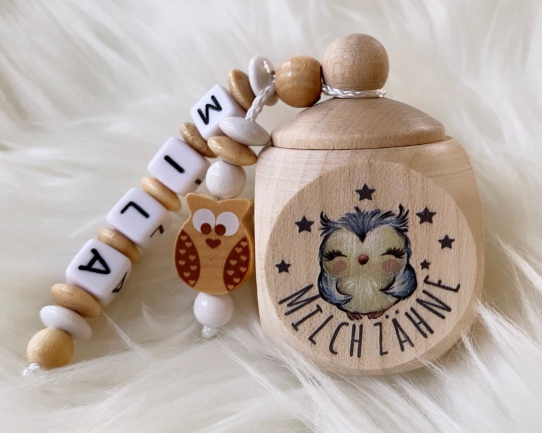 Milk Tooth Box Owl for Storing the First Teeth - Etsy