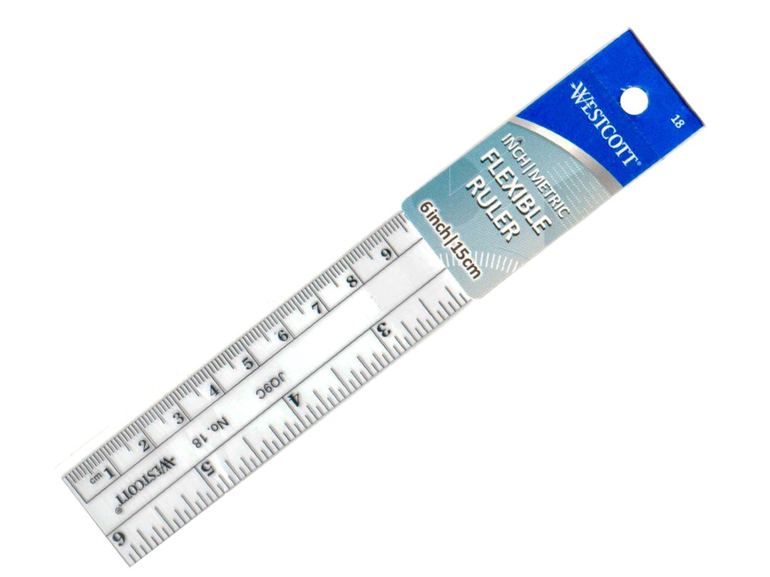 Westcott 18 - 6" Flexible Inch/metric Ruler - Etsy