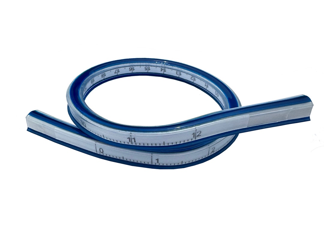 Flexible 12-inch Graduated Curve Ruler - Etsy