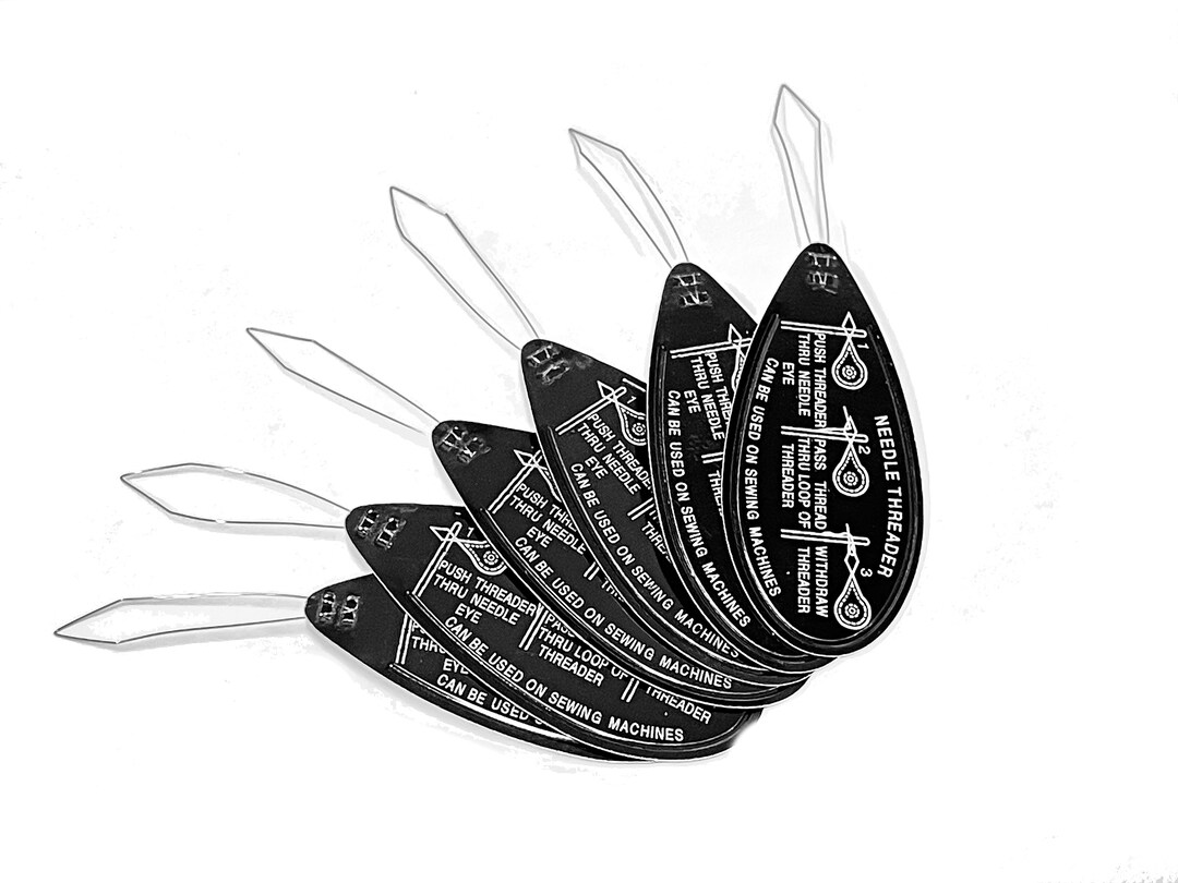 Bow Style NEEDLE THREADER (6 Pieces) - Made of Aluminum for Use With ...