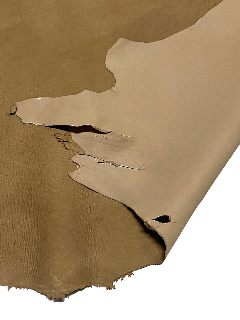 Soft Raw Leather Sheet 30 X 28 Tan Color | Etsy