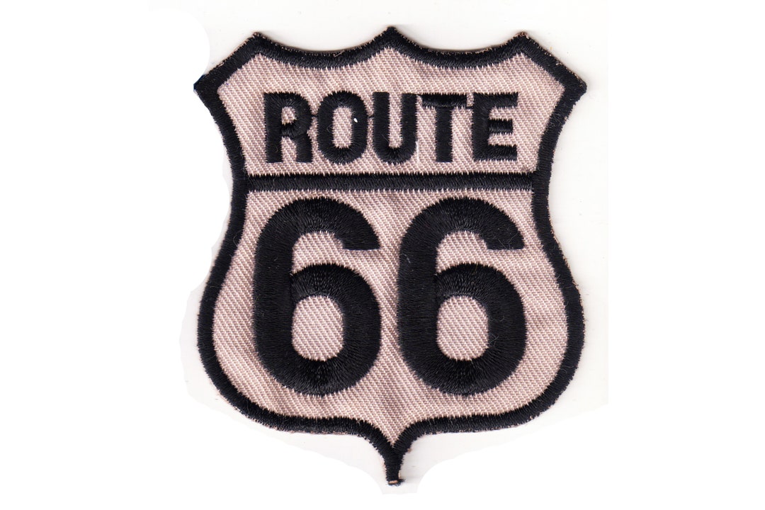ROUTE 66 HIGHWAY Embroidered Patch / Applique Iron On - Etsy