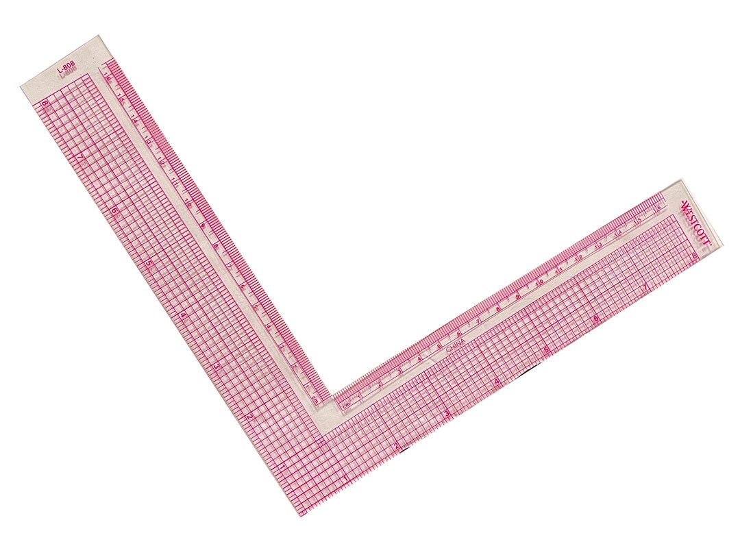 Westcott L-808, L-square Clear Plastic Angle Ruler, 8" - Etsy