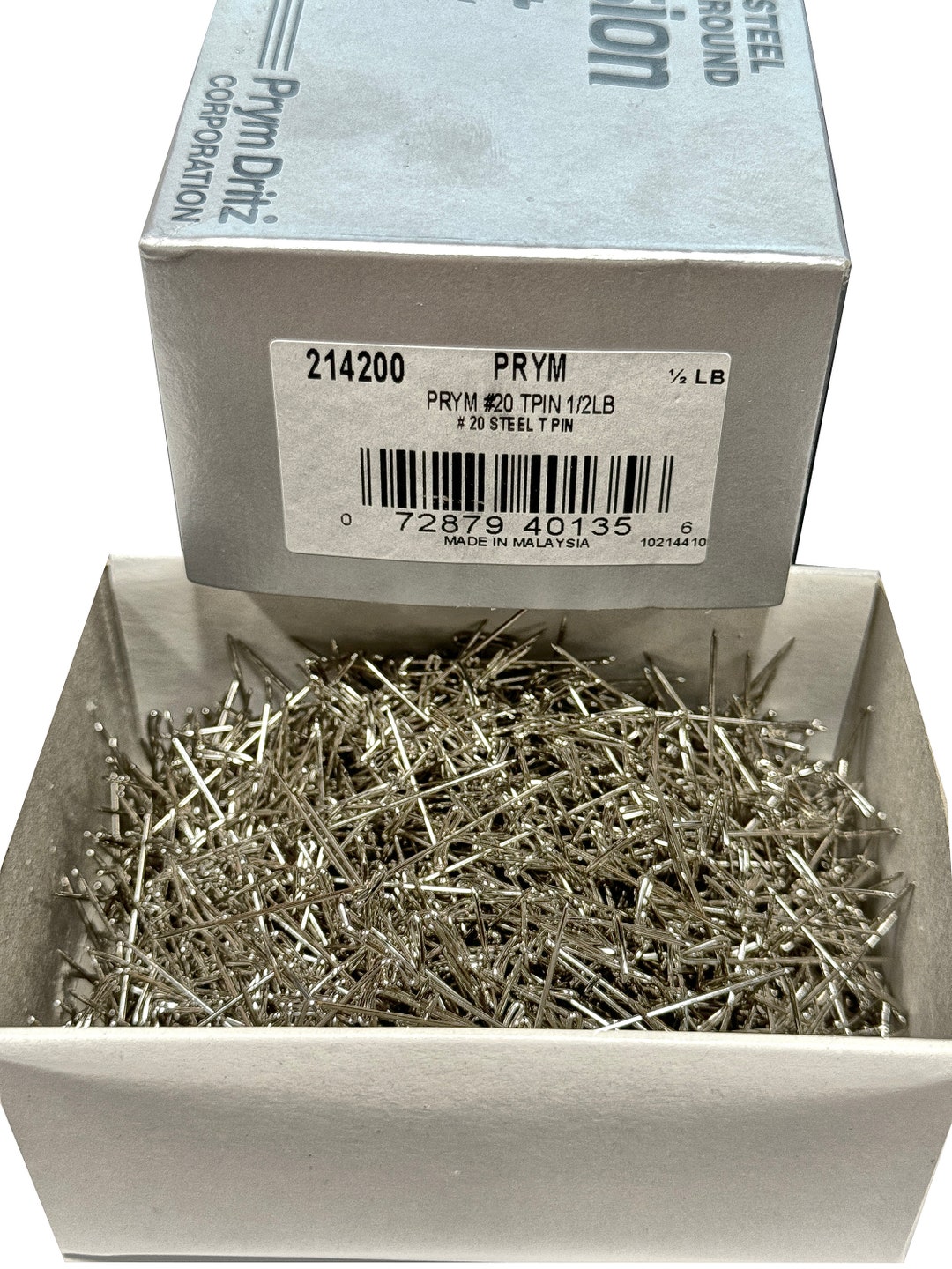 PRYM Dritz 214200 T-PINS #20 1/2LB 1 1/4 In. - Etsy
