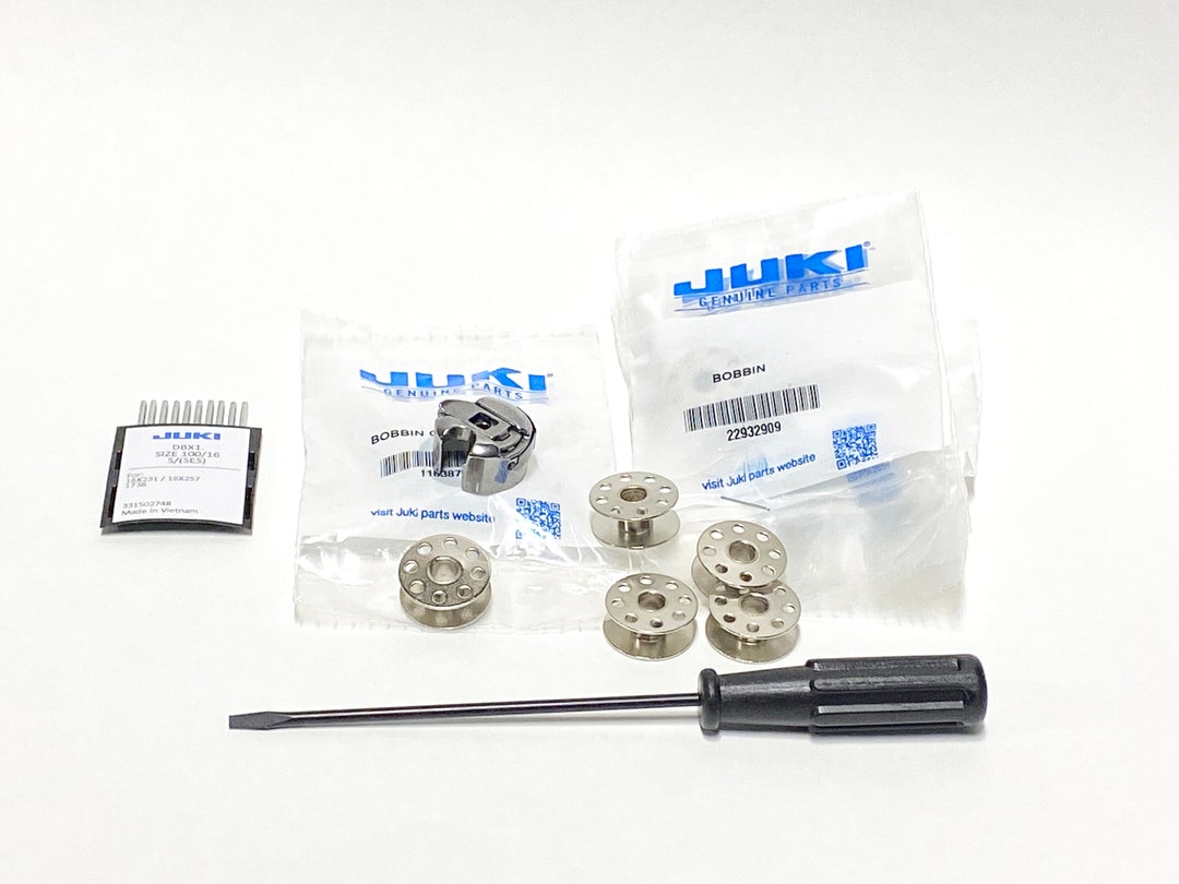 JUKI Genuine Tools Single Needle Kit - Bobbin Case, Bobbins, Needles ...