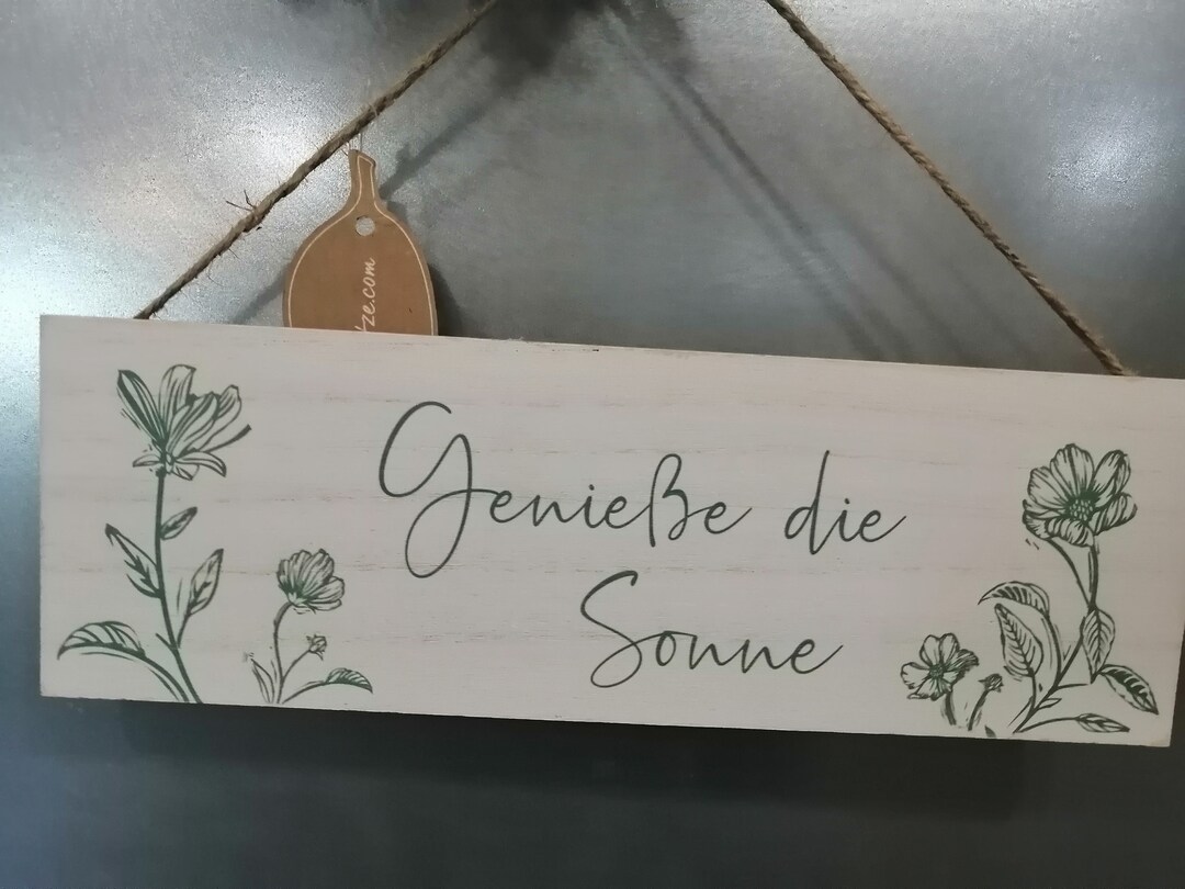 Sign Enjoy the Sun Slogan Sign Wooden Sign Decoration Gift - Etsy