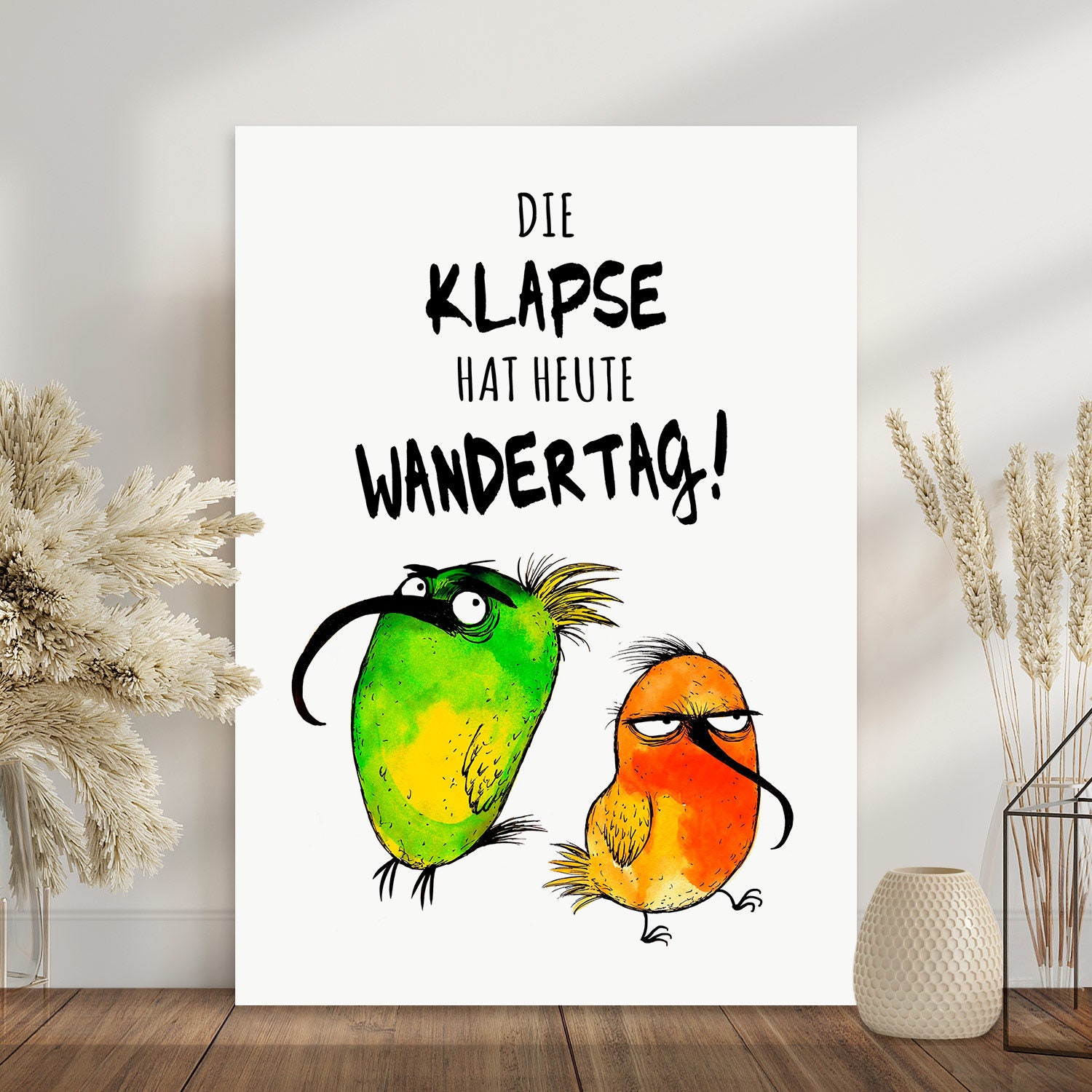 ABOUKI Poster Die Klapse hat heute Wandertag! | Kunstdruck Bild ...