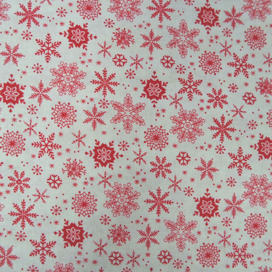 20.90 Eur/meter Scandi 23, Snowflake by Makower, Red, K1491/4 ...