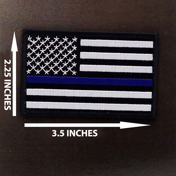 Black Border American Flag Patch - Etsy