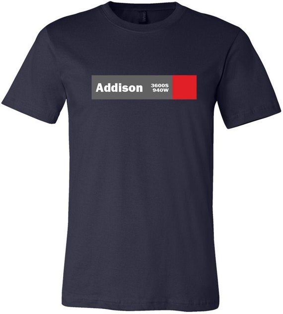 Wrigley Field Addison Red Line T-shirt | Etsy
