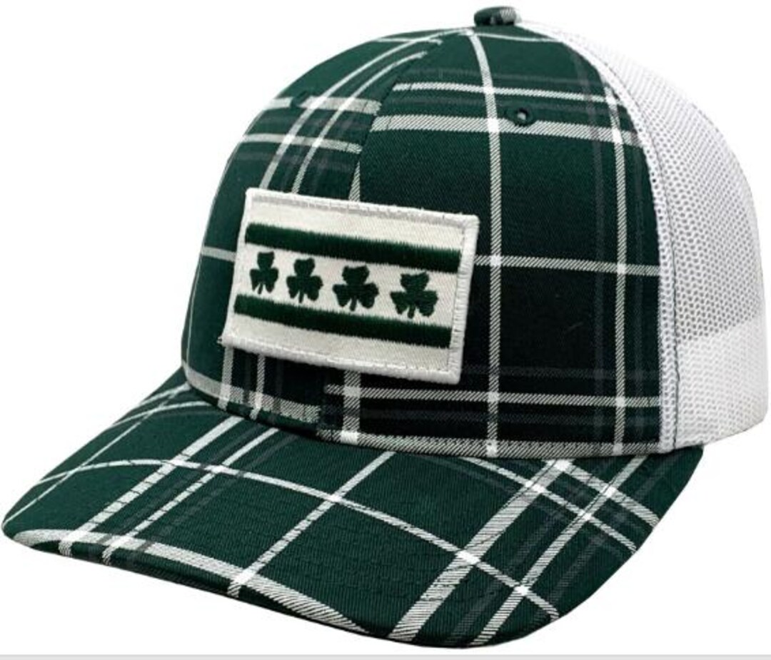 Chicago Flag Irish Shamrock Mesh Plaid Richardson 112P - Etsy