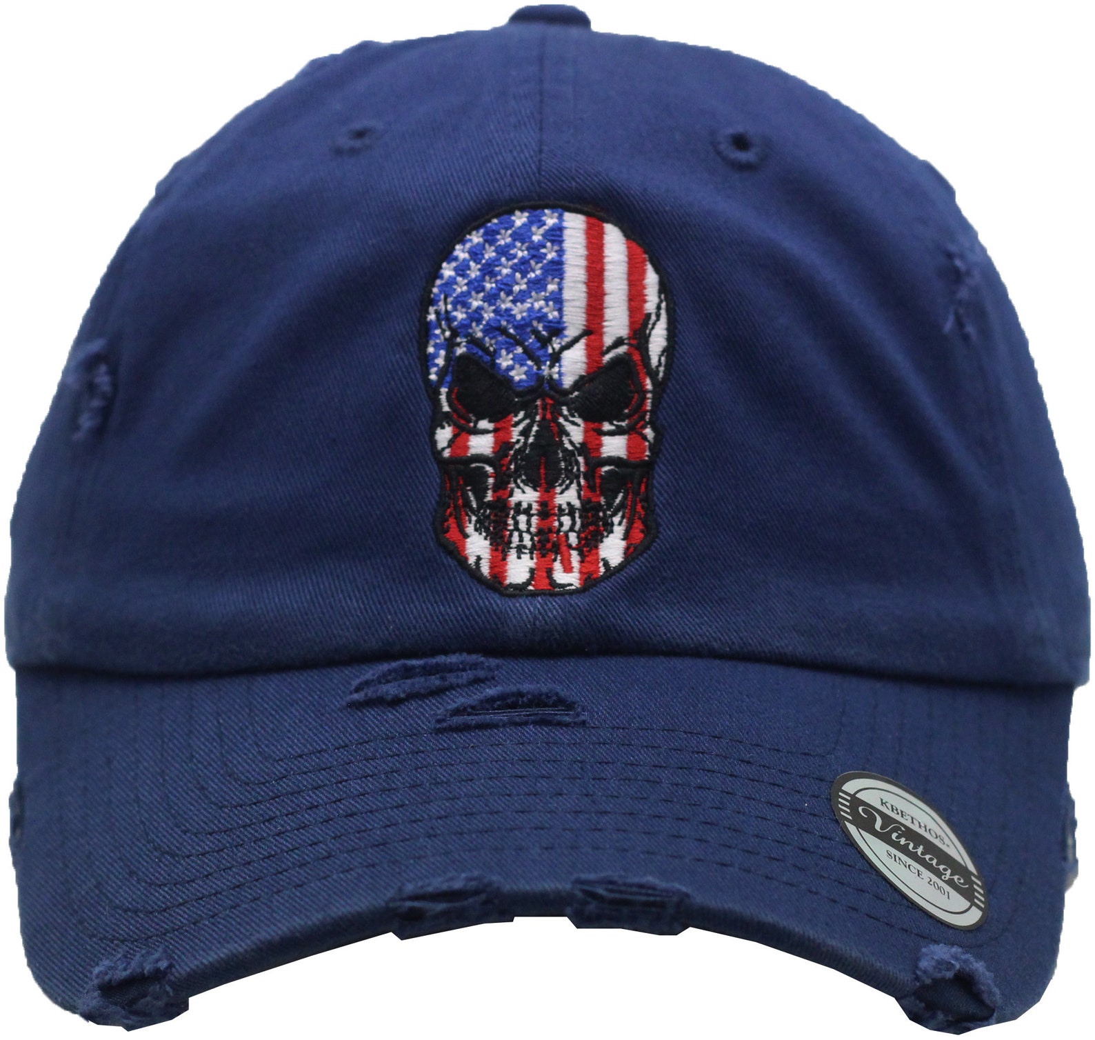 American Flag Enforcer Vintage Slouch Hat Navy - Etsy