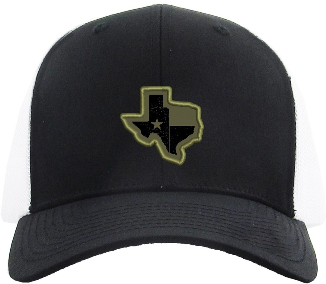 Texas State Flag Patch Olive Green Trucker Mesh Snapback - Etsy
