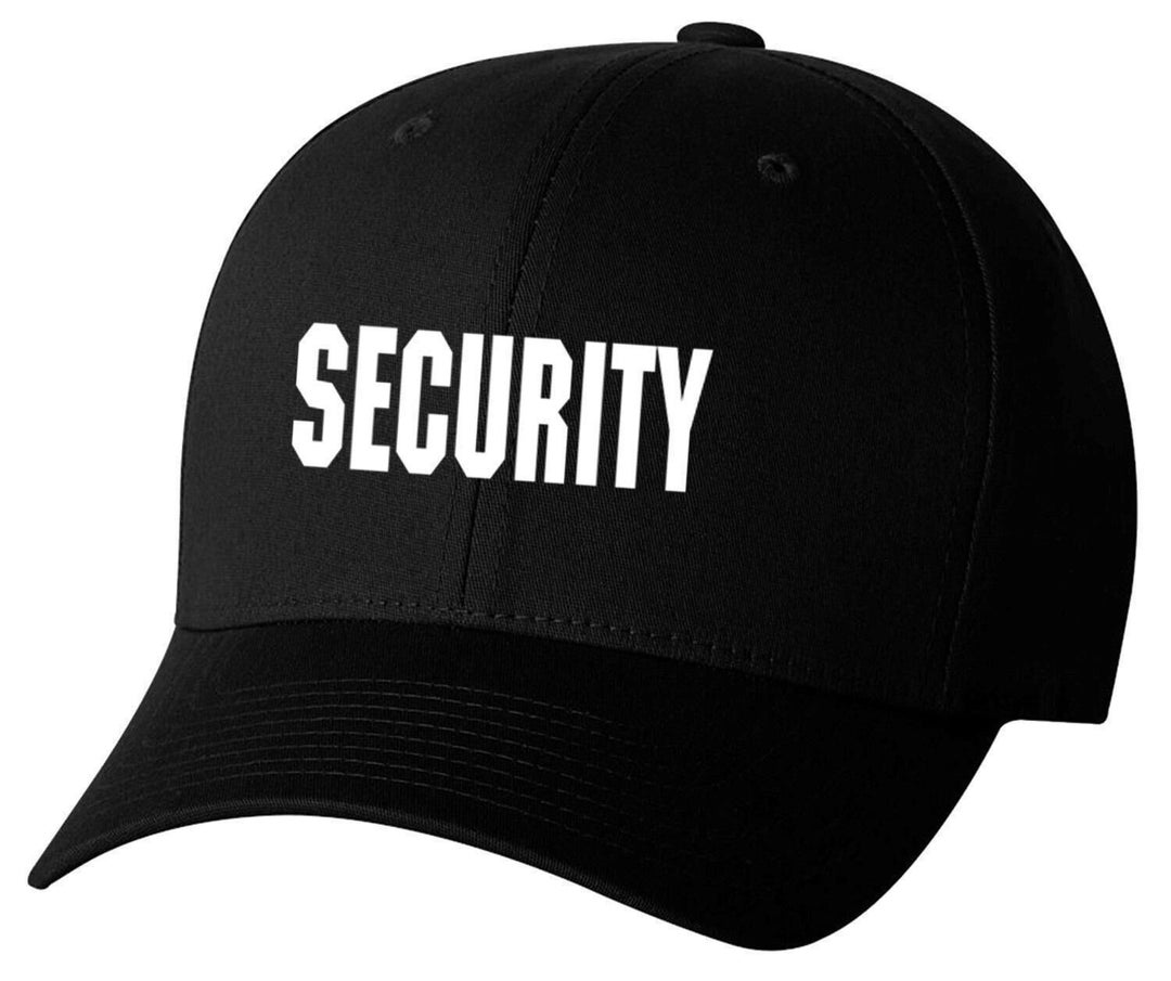 Security Embroidered Front and Back Flex Fit Cap - Etsy